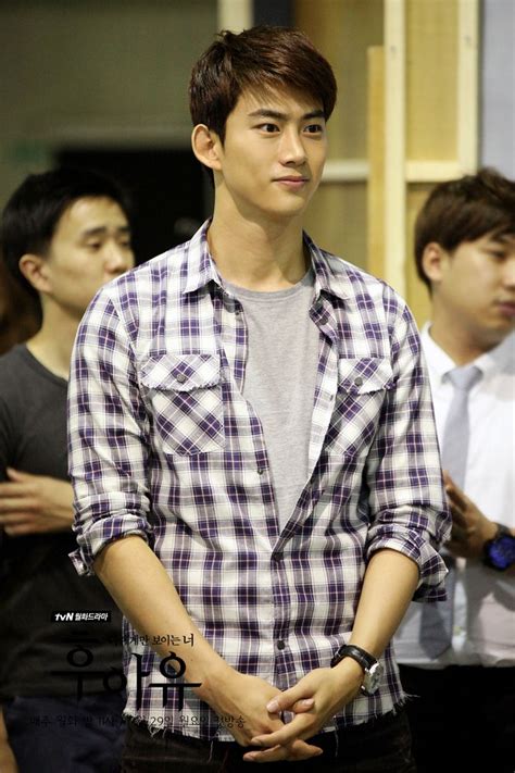 Ok Taecyeon Men Casual Mens Tops Casual Button Down Shirt