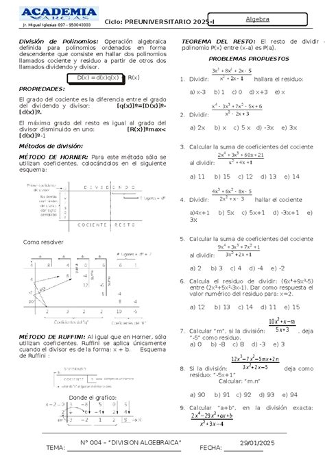 2 Divison Algebraica Ejercicios Jr Miguel Iglesias 897