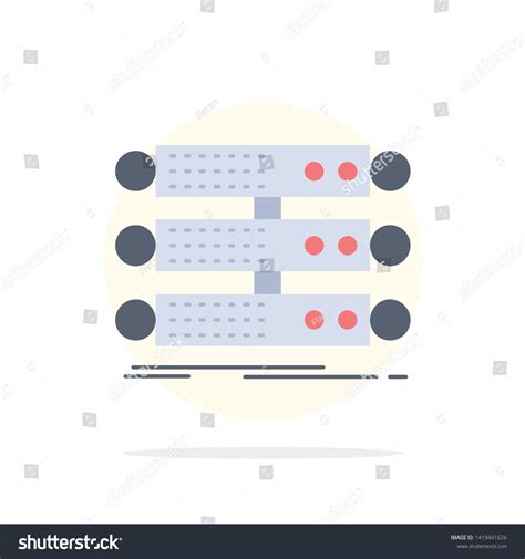 Server Structure Rack Database Data Flat Stock Vector Royalty Free 1419441626 Shutterstock