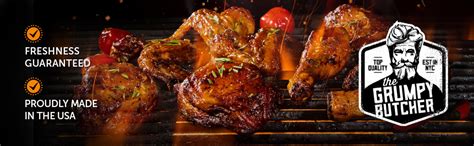 Amazon.com: Grumpy Butcher Fully Cooked Jumbo Chicken Wings, 5 lb - Seasoned Air Fryer Ready ...