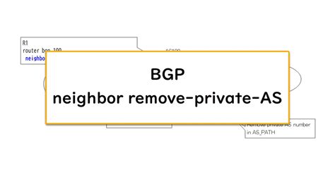 BGP Neighbor Remove Private AS How The BGP Works N Study