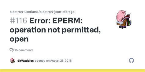 error eperm operation not permitted open · issue 116 · electron