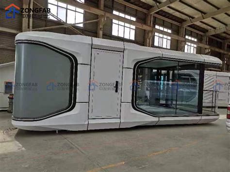 Mobile Movable Prefabricated Modular Portable Space Capsule House Homes With Kitchen Toilet