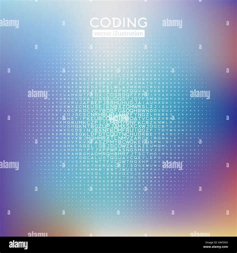 Blue Lights Binary Background Stock Vector Images Alamy