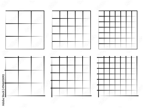 Horizontal Grid Lines In Graph Style Grid Shapes Vector Design Stock