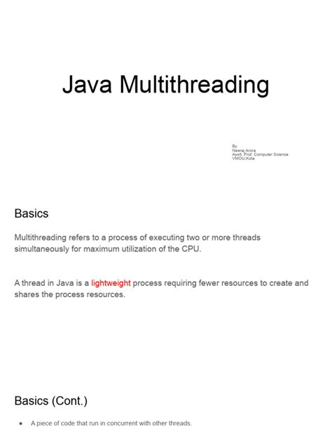 Java Multithreading Pdf