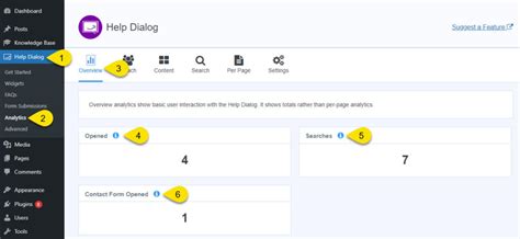Analytics Overview Help Dialog For WordPress
