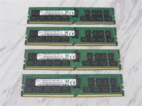 Used 128gb Kit Sk Hynix 32gb 2rx4 Pc4 2933y Rdimm Ddr4 Ecc Server Memory Ram Ubb Threads