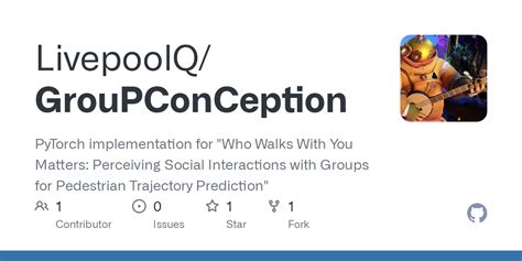 Github Livepoolqgroupconception Pytorch Implementation For Who Walks With You Matters