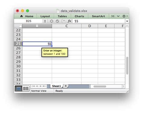 Working With Data Validation — Xlsxwriter