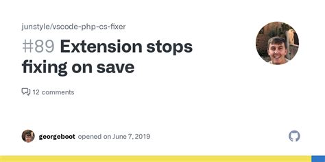 Extension Stops Fixing On Save Issue Junstyle Vscode Php Cs Fixer GitHub