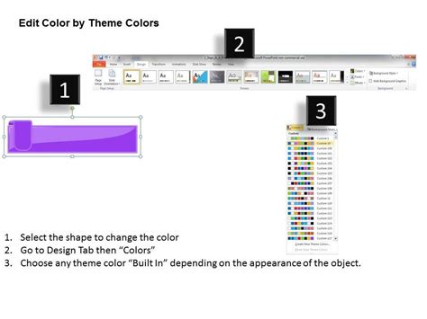 Textboxes Colorful 3 Steps 52 Templates Powerpoint Presentation