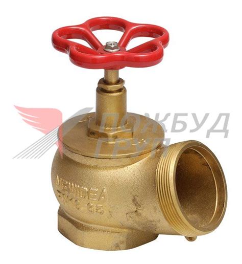 Кран пожарный Ду-65 латунный угловой 125°, вн/нар - ООО Пожбуд Групп ...
