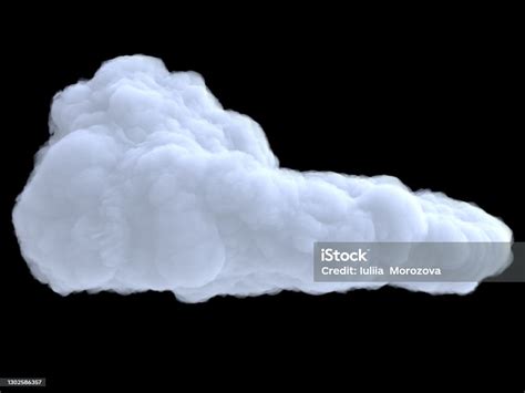 검은 배경에 고립 된 현실적인 만화 조밀 한 Wtite 구름 디지털 그래픽 요소 아름다운 자연 현상 3d 렌더링 그림입니다 0명에 대한 스톡 사진 및 기타 이미지 Istock