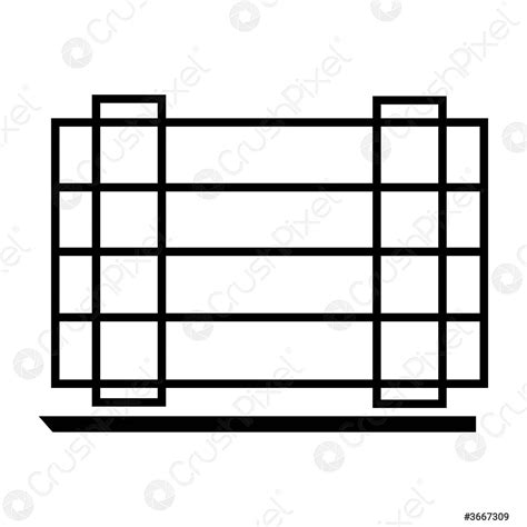 Do Not Obstruct Symbol On White Background Stock Vector 3667309