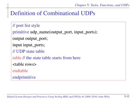 Ppt Chapter 5 Tasks Functions And Udps Powerpoint Presentation Free Download Id6360995