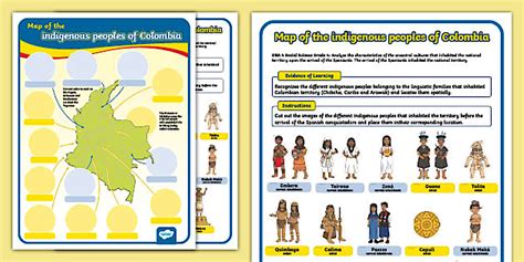Cutting Map Indigenous Cultures Of Colombia Twinkl