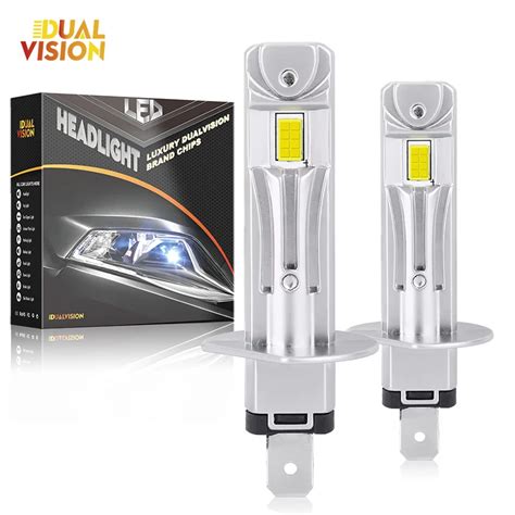 H1 Led Headlight 30000lm 6000k 300w 16pcs 7585 Csp High Low Beam Turbo