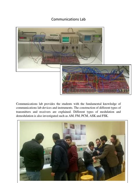communications lab description pdf