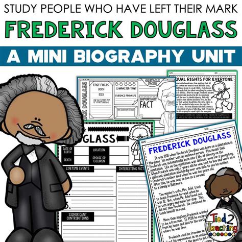 Frederick Douglass Mini Biography Unit Black History Month Activities