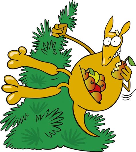 Premium Vector Kangaroo On Tree