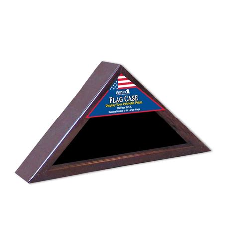 Cherry Finish Wood Flag Display Case FlagandBanner Com