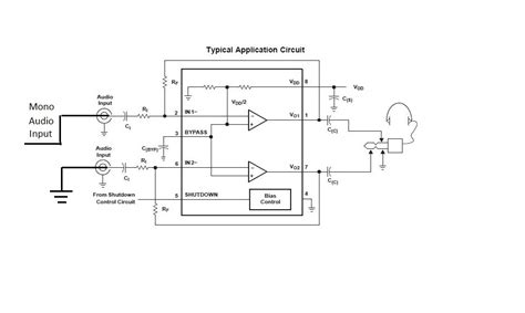 TPA A Connecting Mono Input To TPA A Stereo Amplifier Audio Forum Audio TI E E
