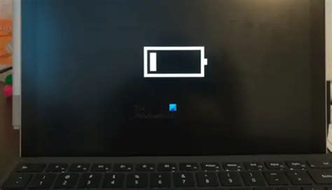 Surface Shows Battery Symbol On Screen [stuck]