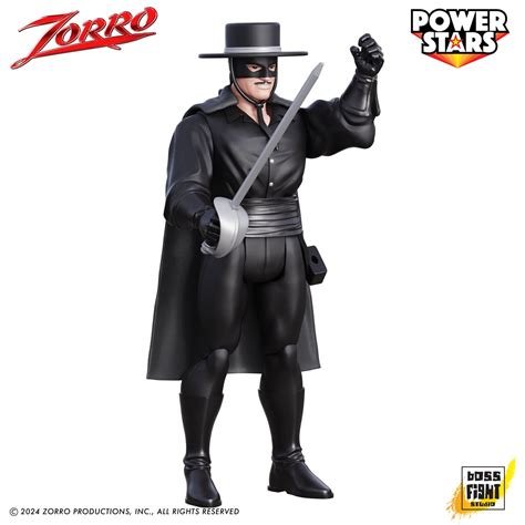 Zorro Power Stars Zorro Retro 5 Inch Action Figure