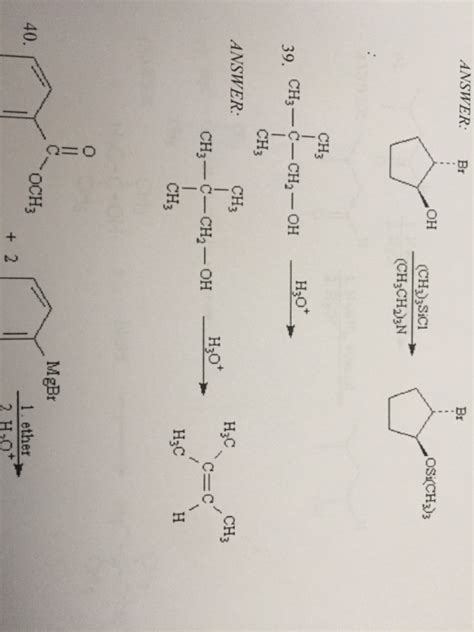Solved Answer Br Br Ch 3sicl Ch3ch23n Ch3 39 Ch3 Ch3