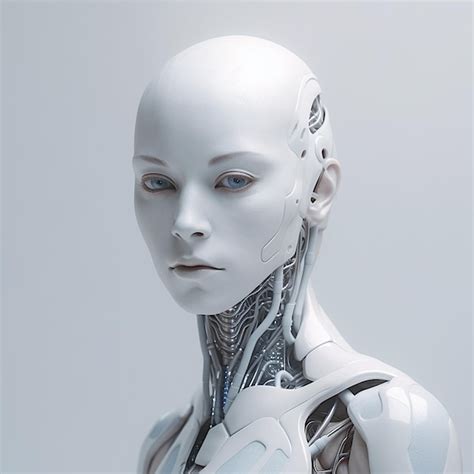 Premium Ai Image A Incomplete Humanoid Android