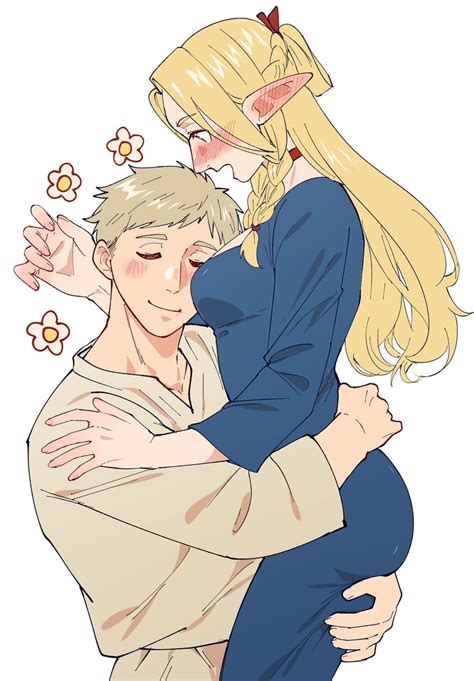 Marcille Donato And Laios Touden Dungeon Meshi Drawn By Kikaia Danbooru