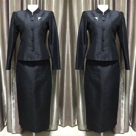 ให้เช่าช ชุดไทยจิตรลดาสีดำ ชุดพระราชทานเพลิงศพ ชุดดำงานศพ