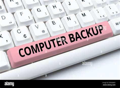 Text Caption Presenting Computer Backup Word Written On The Act Of Copying Of Files And Data