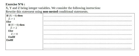 Solved Exercise N 1 For Each Of The Following Chegg Com