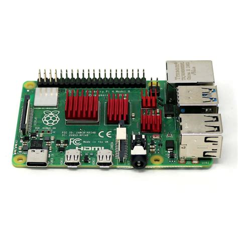4 Piece Raspberry Pi 4 Heatsink Set The Pi Hut