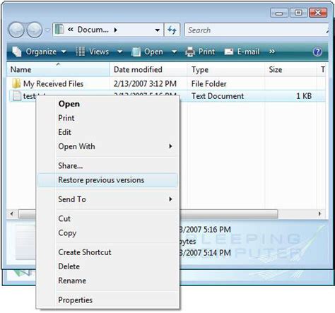 Windows Vista System Restore Guide