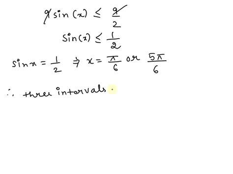 Solved Find All Values Of X In The Interval 0 2π That Satisfy The