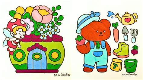 Marker Asmr Coloring Videos For Relaxing 20 Minutes Youtube