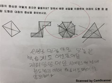 3단원 합동과 대칭선대칭도형 점대칭도형 그리기 연습 네이버 블로그
