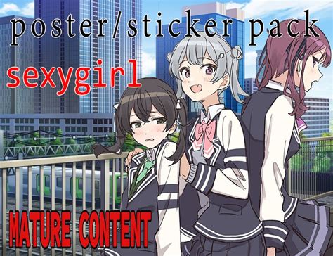 Random Posters Sticker Set Ecchi Nsfw Hentai Kawaii Sexy Anime Etsy Sweden