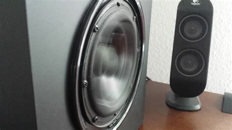 Logitech X 230 Subwoofer Bass Test At Maximum Excursion Youtube