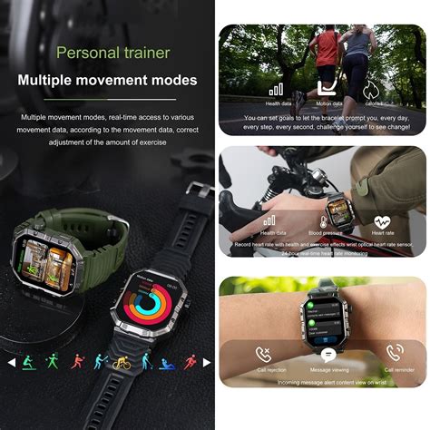 Hamtod Gw55 202 Inch Screen Ip68 Waterproof Smart Watch Support
