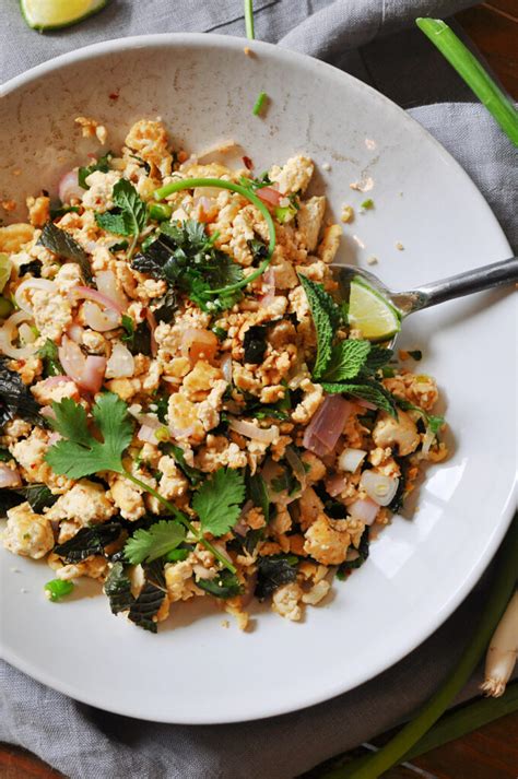 The Best Vegan Larb Inspired Tofu Rabbit And Wolves