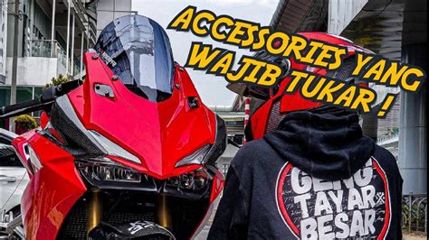 7 Accessories Cbr250rr Wajib Korang Tukar Original Carbon Kevlar Part