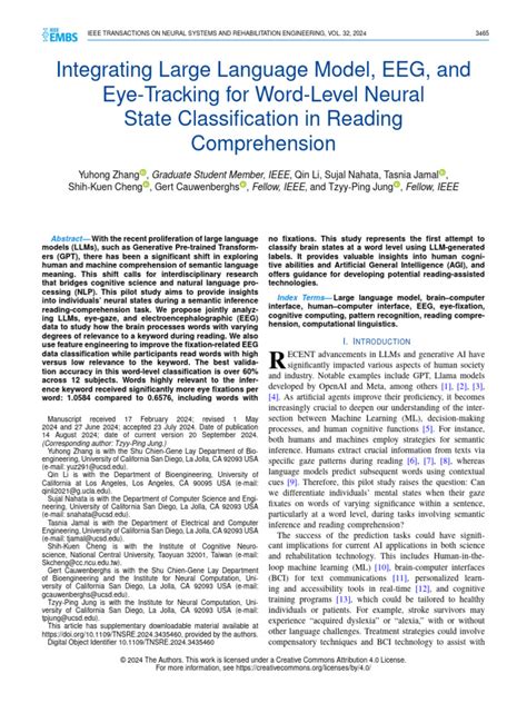 Integrating Large Language Model Eeg And Eye Tracking For Word Level Neural State Classification Integrating Large Language Model Eeg And Eye Tracking For Word Level Neural State Classification