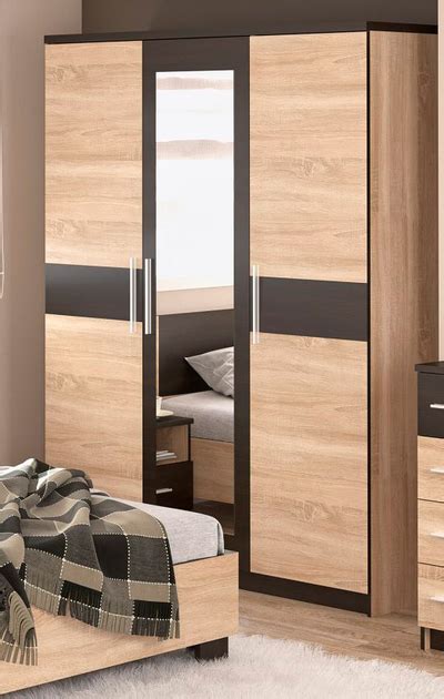 Шафа для одягу 3Д Меблі Сервіс Вероніка Венге темний Дуб самоа купити онлайн на Rozetka