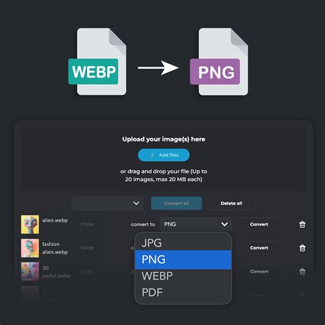 webp to png convert webp file to png online