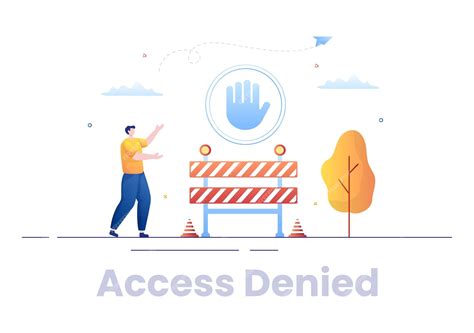 Premium Vector Login Access Denied Vector Illustration System