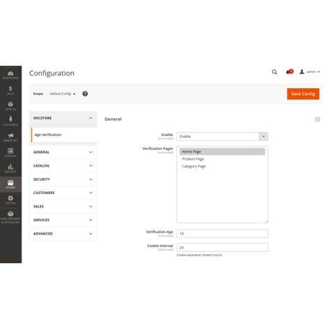 magento 2 age verification popup extension vdc store